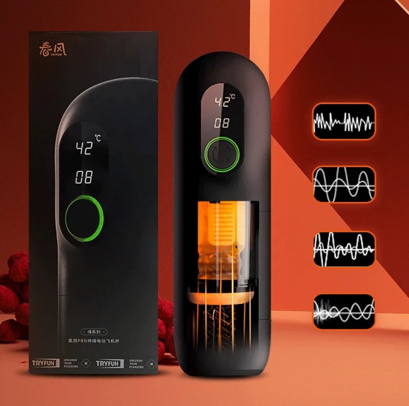 Black Hole Pro - Electric Telescopic Masturbation Cup With Warming ...